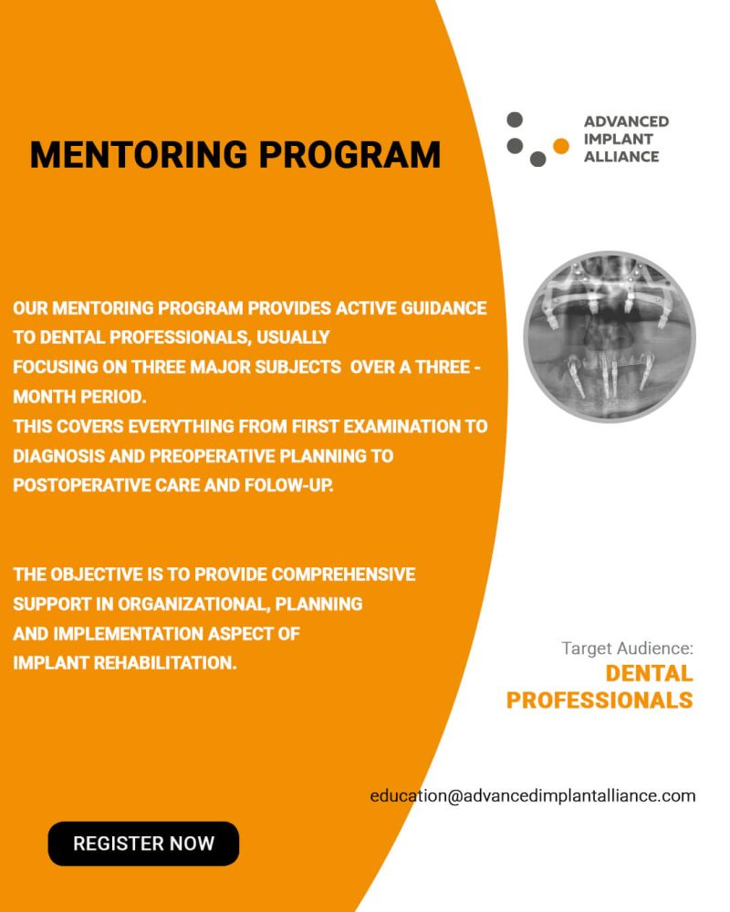 Mentoring program - Advanced Implant Alliance – Dental implants and rehabilitation of ...
